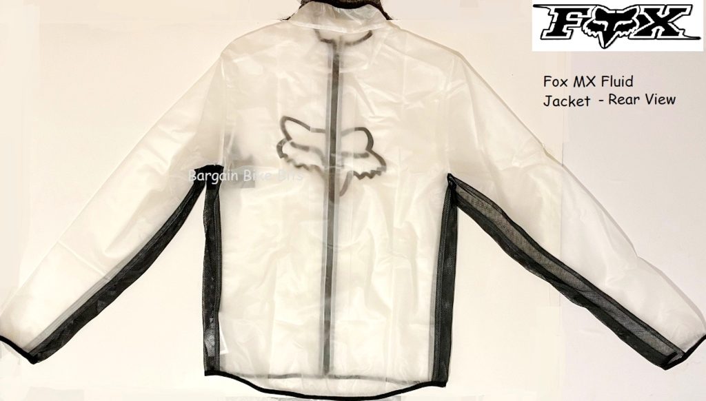FOX Fluid MX Off Road Waterproof RAIN jacket Med Dirt Bike Motocross ...