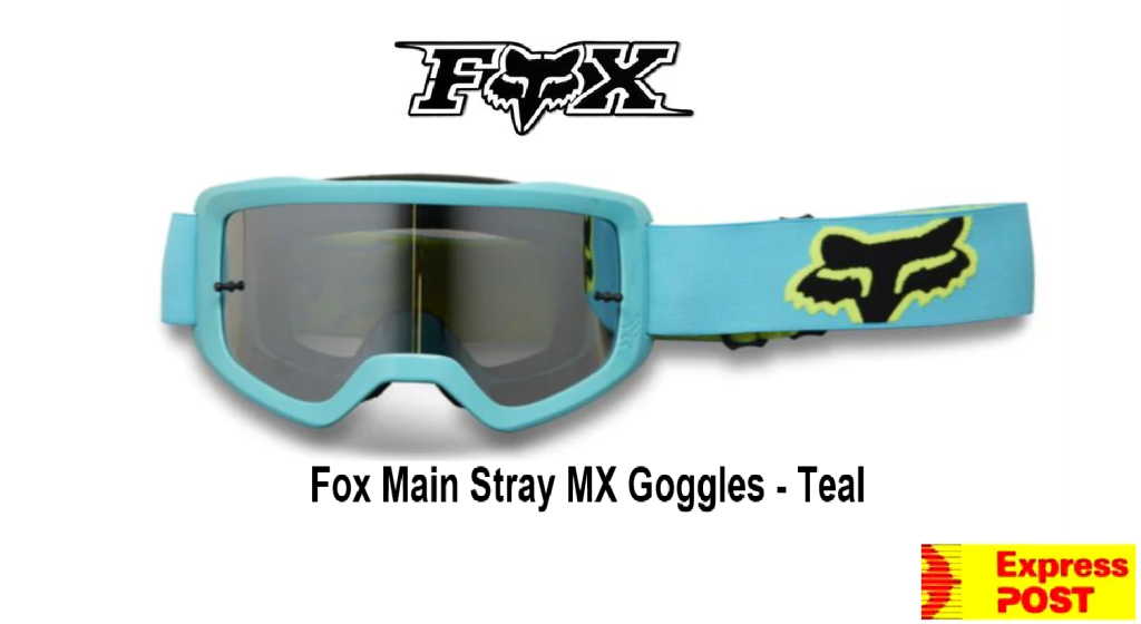 Fox Racing Main STRAY Dirt Bike MX Motocross Goggles with clear lens ...